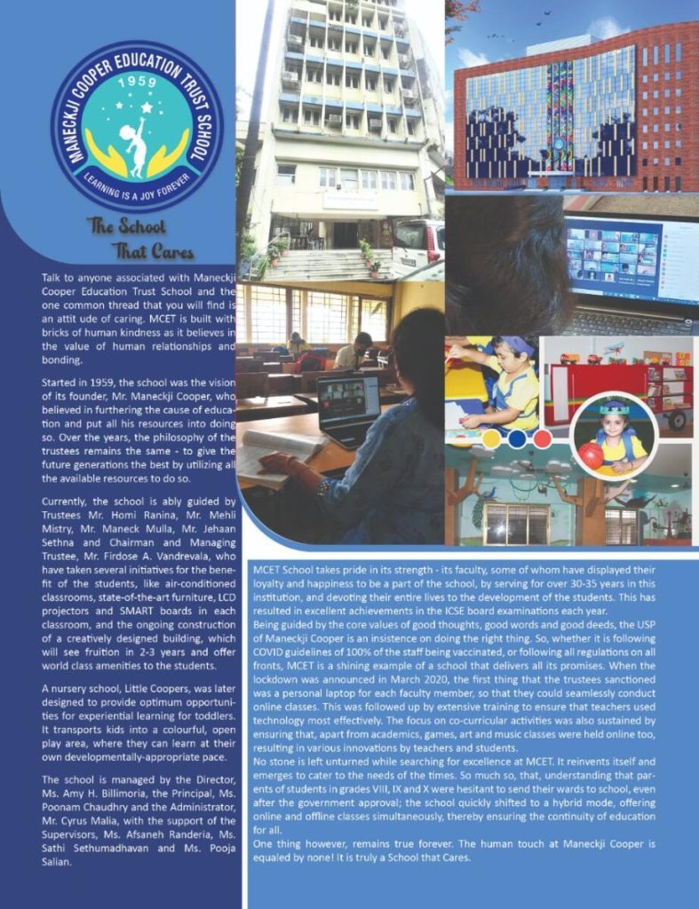 ‘The School that Cares’ featured in Education Today Magazine – December ...